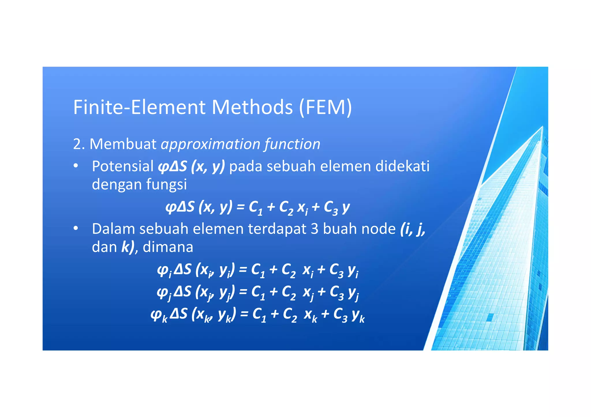 Finite Element Method (Metode Elemen Hingga) | PDF