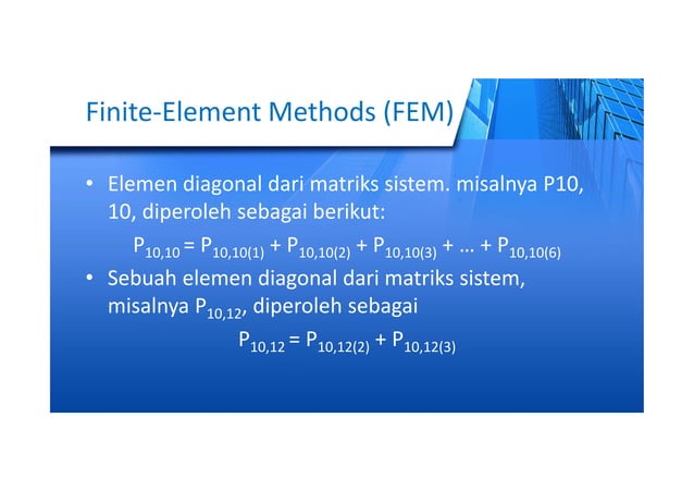 Finite Element Method (Metode Elemen Hingga) | PDF