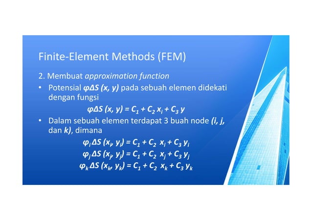 Finite Element Method (Metode Elemen Hingga) | PDF