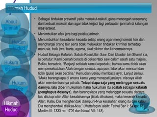 Presentasi Fiqh 13 (Hudud) | PPS