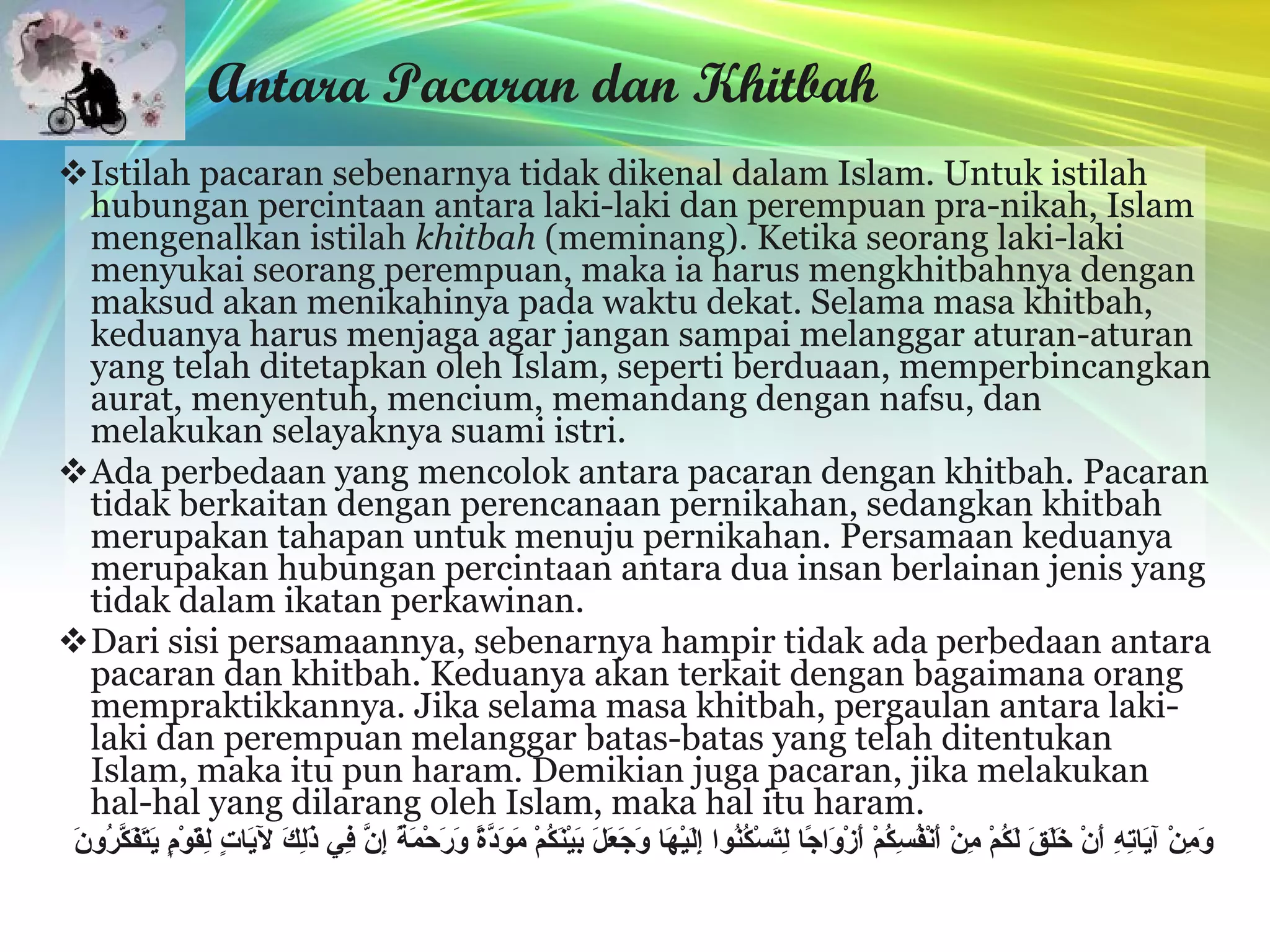 Presentasi fiqh pacaran | PPS