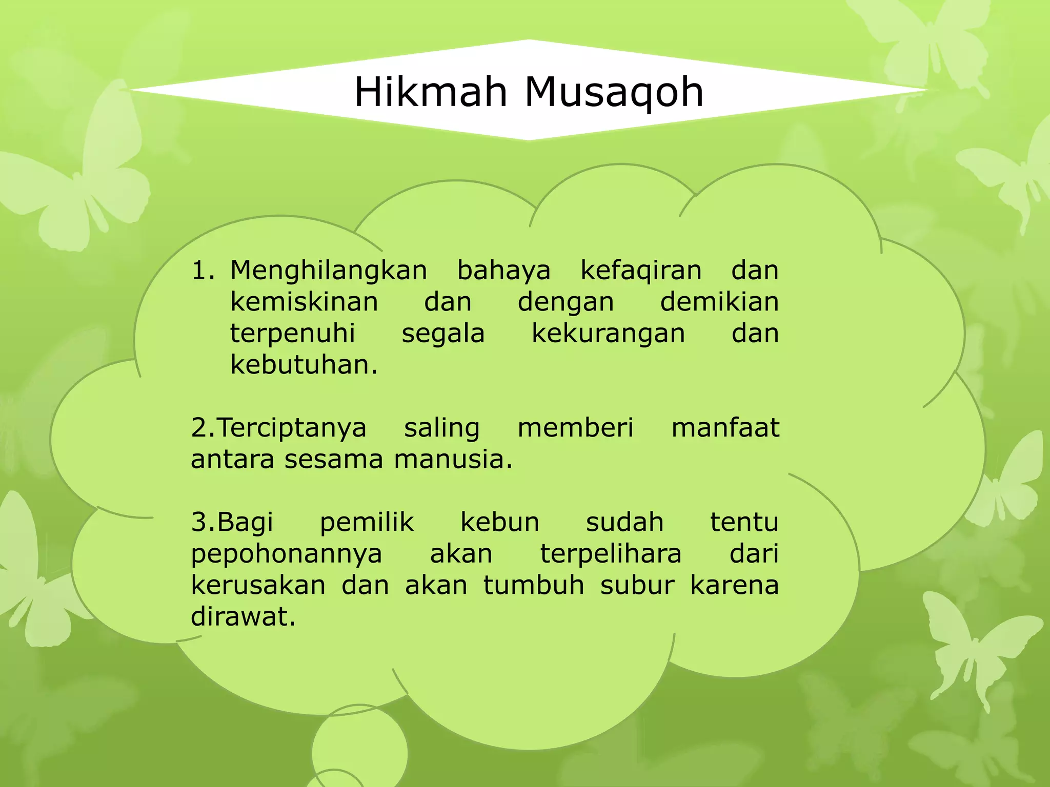 fiqih muamalah,,musaqoh,, | PPTX