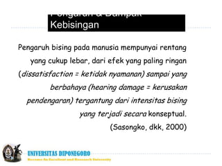 Presentasi fis ling kebisingan | PPTX