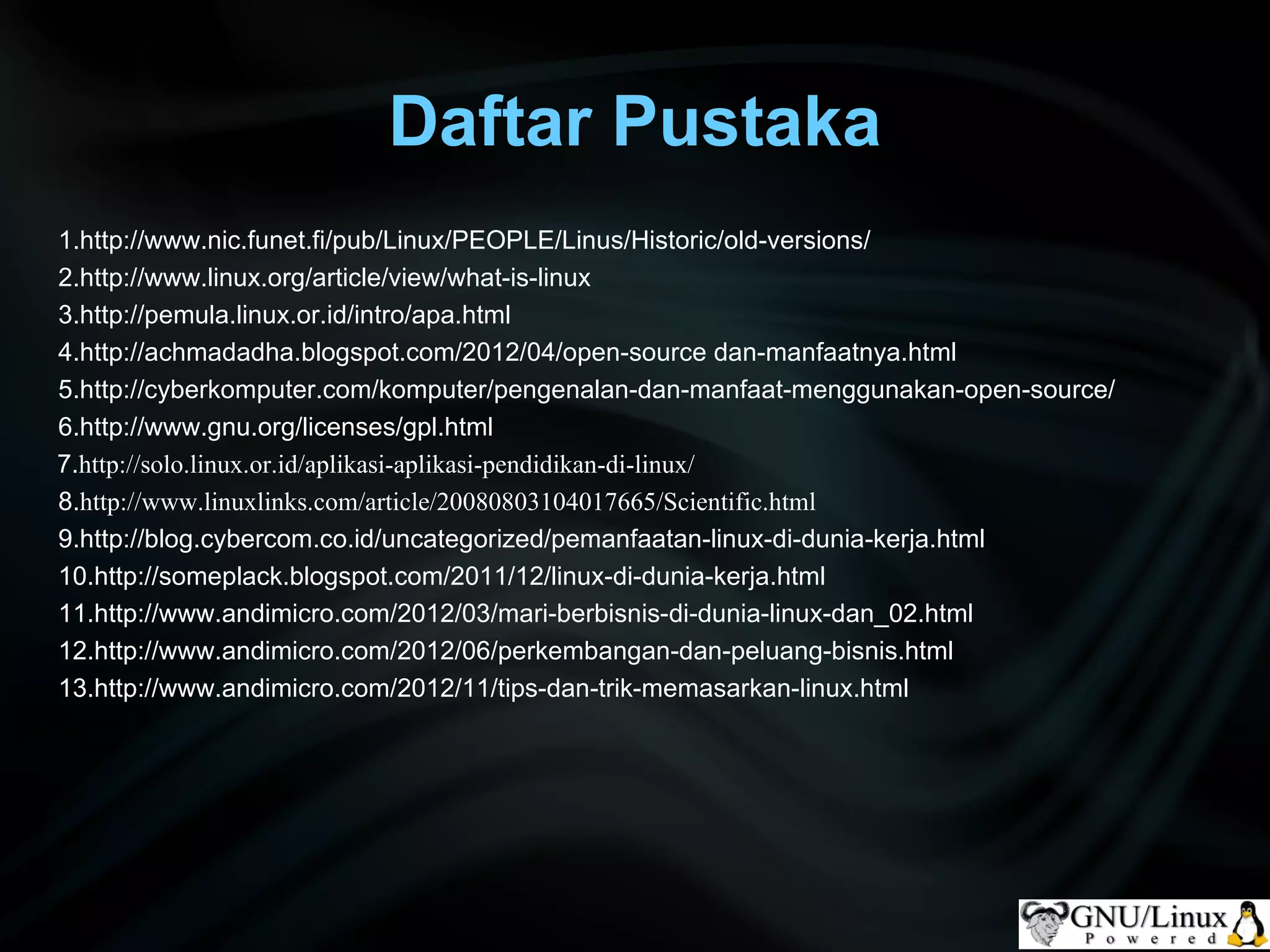 Presentasi linux fsl itb putu | PPT