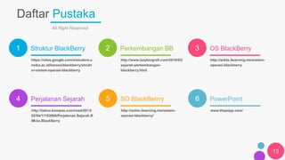 Presentasi Operating System Blackberry | PPT