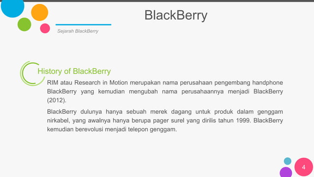Presentasi Operating System Blackberry | PPT