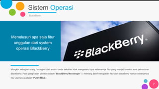 Presentasi Operating System Blackberry | PPT