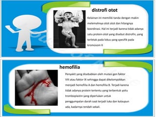 Presentasi gambar kelainan genetik | PPTX