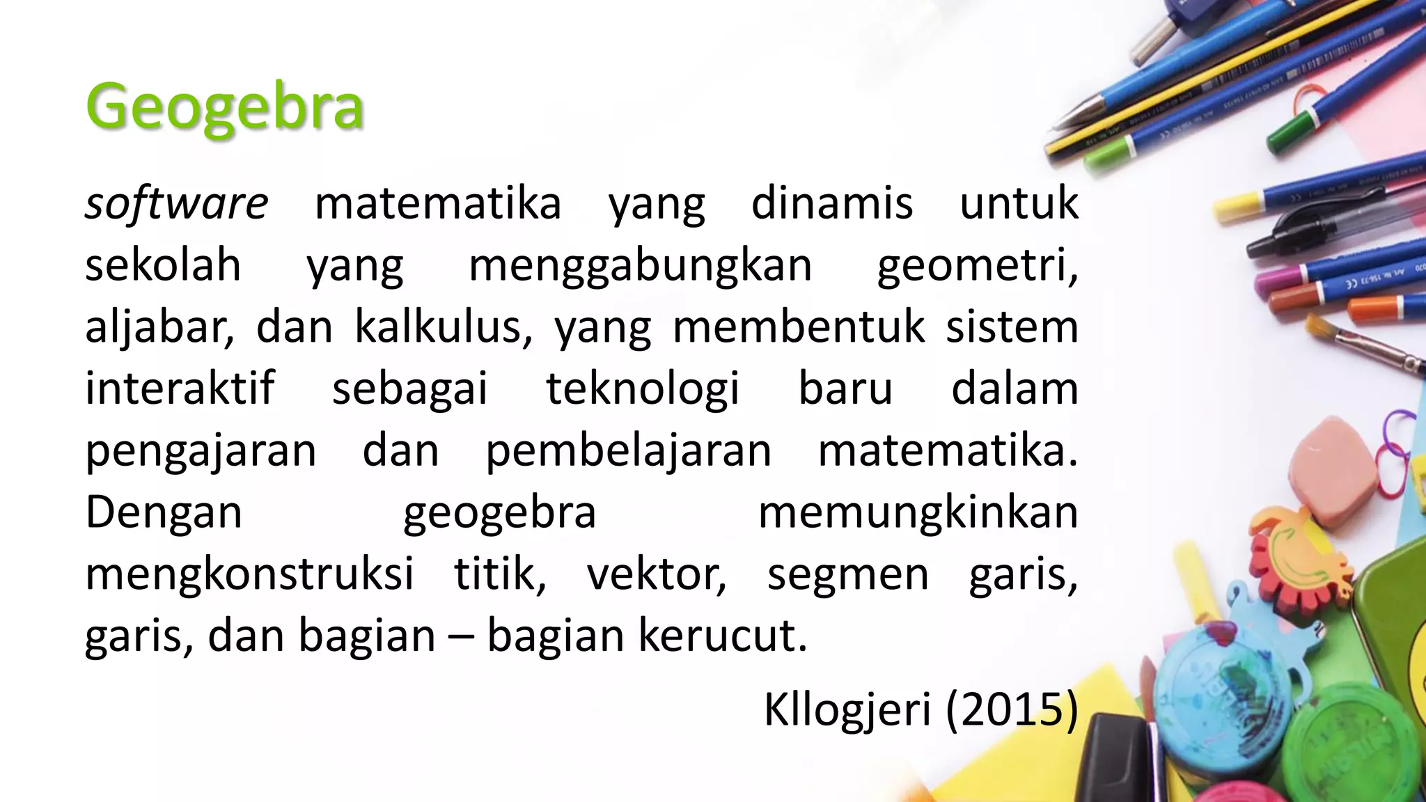 Geogebra dalam Interpretasi Grafik Garis Lurus_ Tundung Memolo | PPT