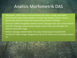 Geomorfologi dalam Survey Hidrologi | PPTX