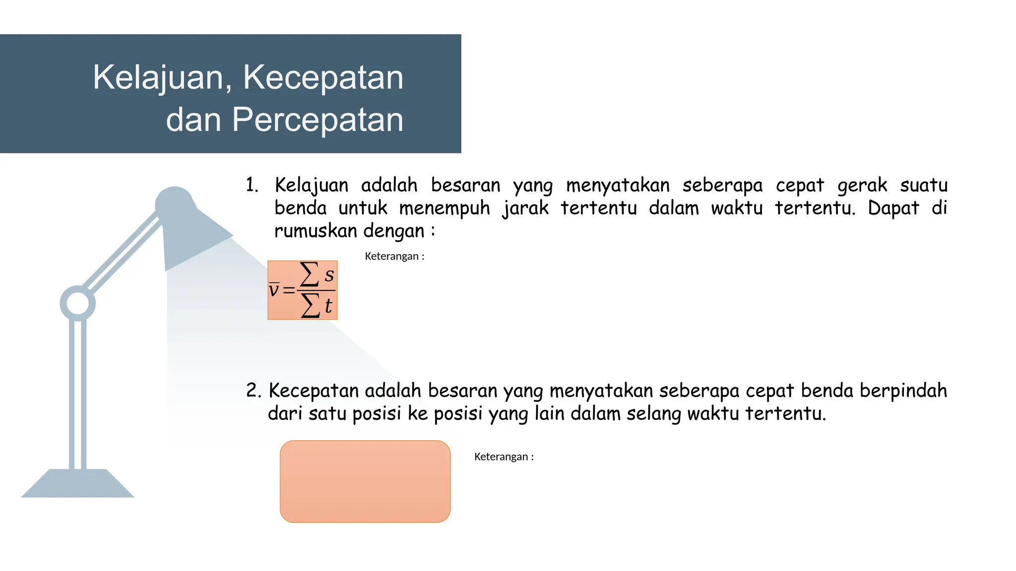 PPT gerak kelas 7 SMP (perpindahan, Jarak, Kecepatan dan Percepatan) | PPTX