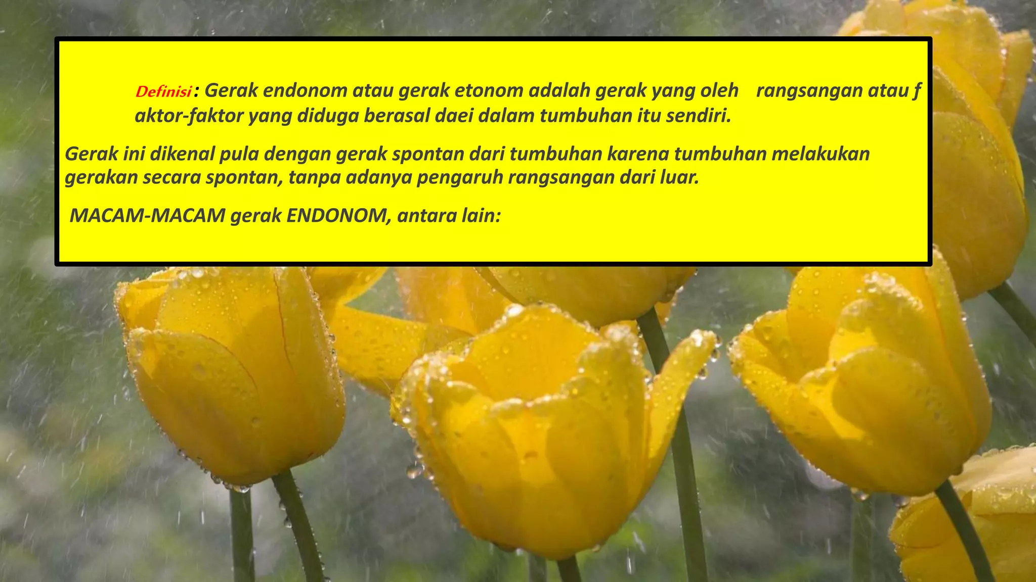 Biologi : GERAK PADA TUMBUHAN | PPTX