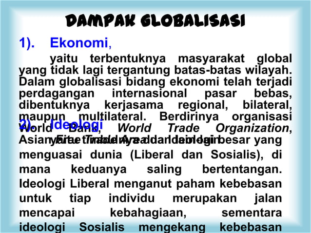 Presentasi globalisasi | PPTX