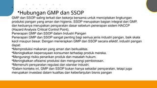 Presentasi GMP SSOP di Unit Pengolahan Ikan | PPTX