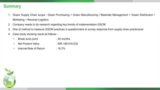 Environmental Economics and Management : Green SCM | PPT