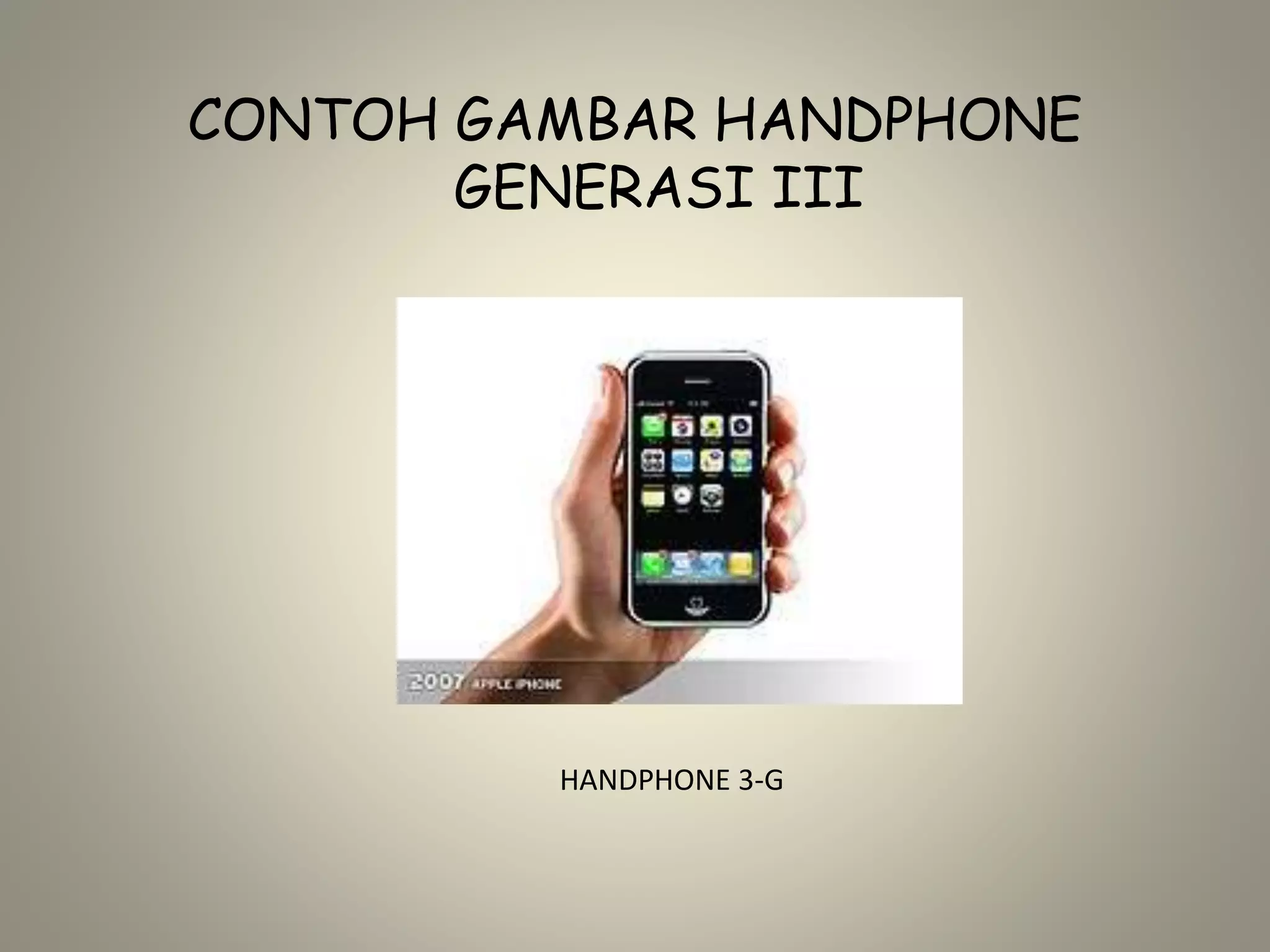 SEJARAH HANDPHONE | PPTX