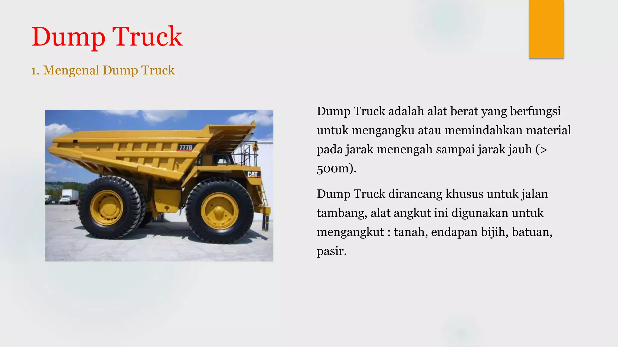 Pengertian dan Alat-alat Hauling | PPTX