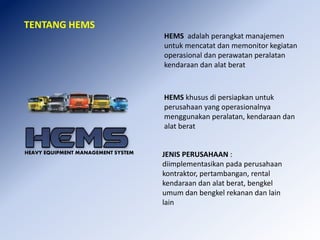 Heavy equipment management system | PPSX