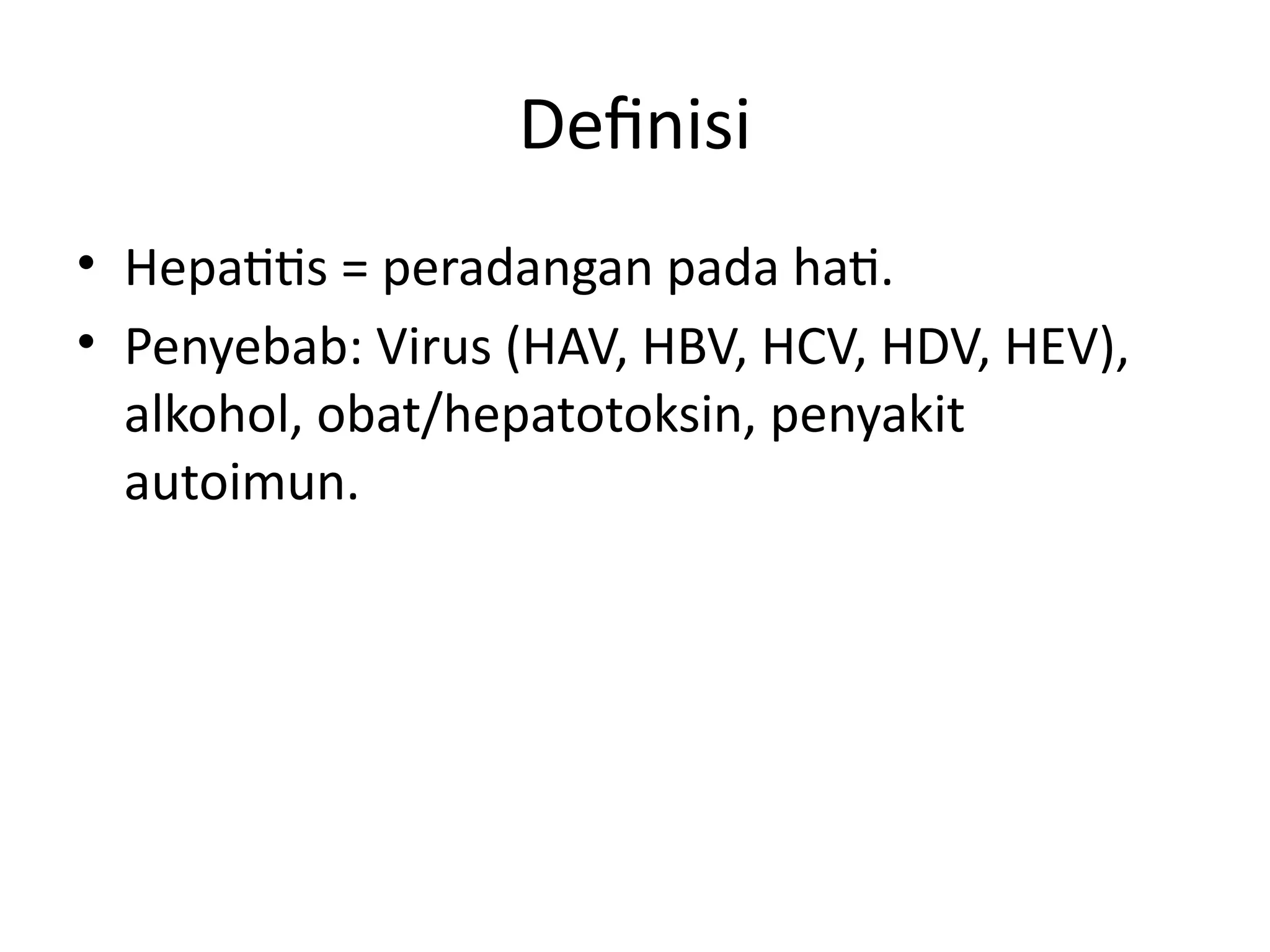 Power Point Presentasi Konsep Teori Hepatitis | PPTX