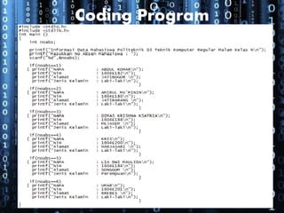 Contoh Presentasi ALgoritma Pemrograman Percabangan IF | PPT