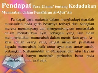 Presentasi ilmu munasabah bab 8 | PPTX