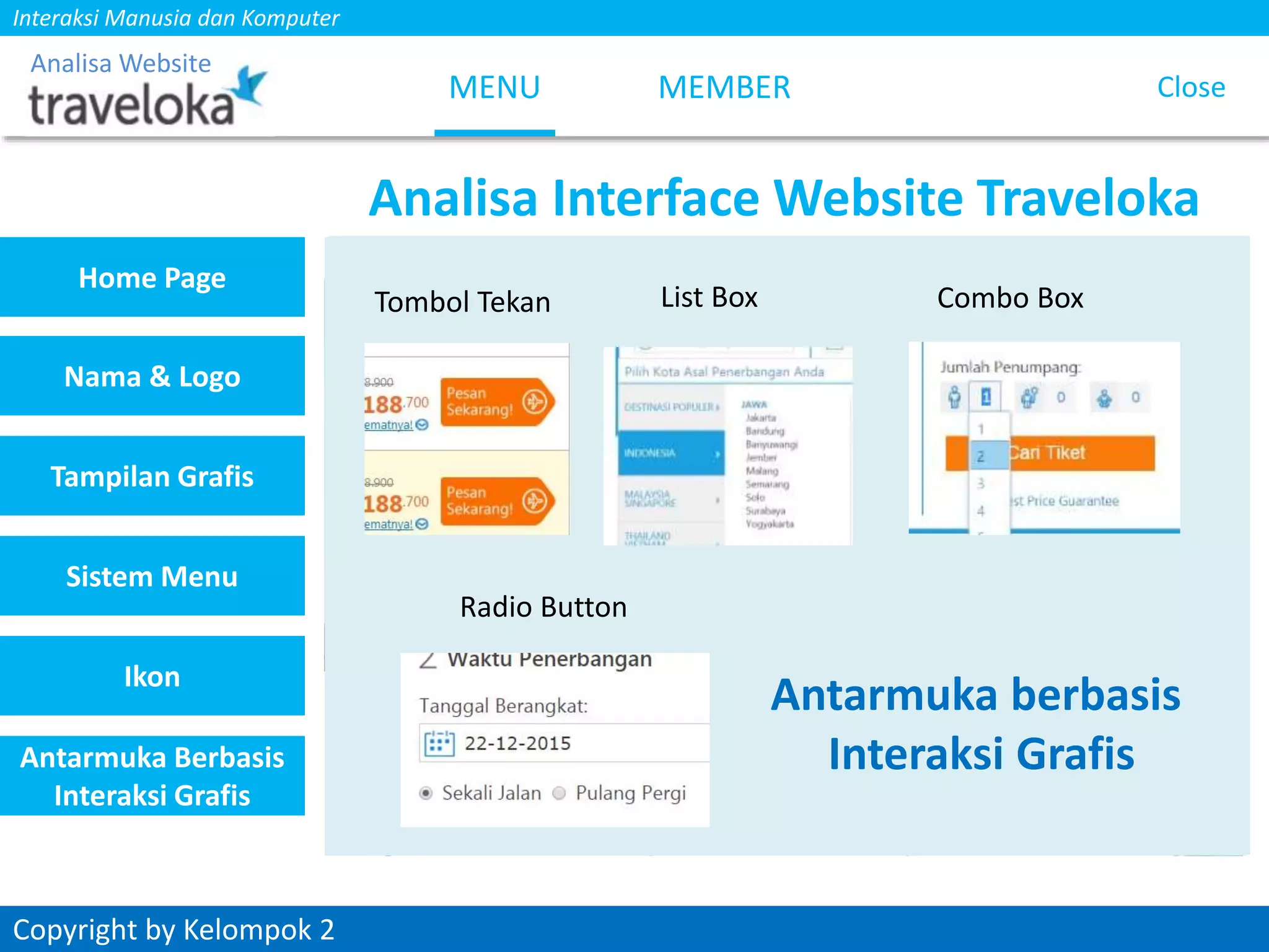 Analisa website Traveloka - Tugas IMK | PPTX