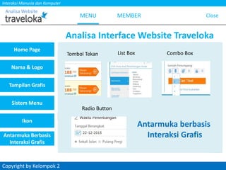 Analisa website Traveloka - Tugas IMK | PPTX