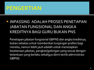 Presentasi Inpassing Guru Bukan Pns | PPT