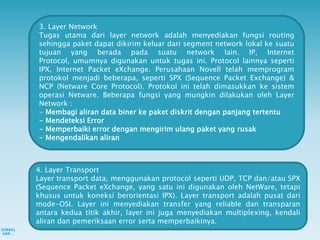Presentasi instalasi lan (osi layer) | PPT
