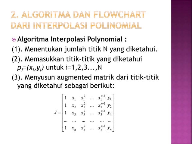 Presentasi interpolasi polinomial | PPTX
