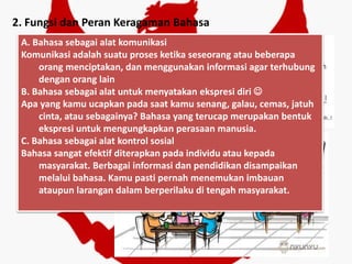 Fungsi dan Peran Keragaman Sosial Budaya dalam Pembangunan | PPTX