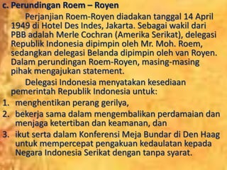 Perjuangan Mempertahankan dan Mengisi Kemerdekaan Indonesia | PPTX