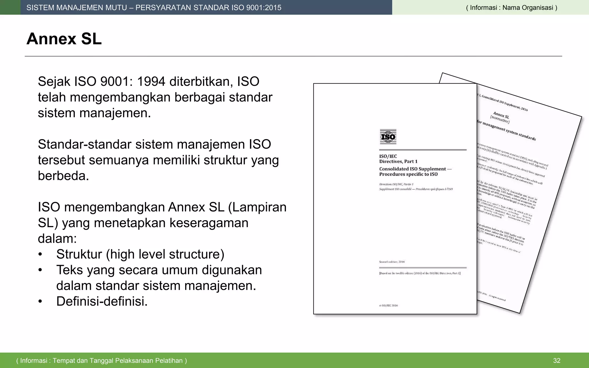 Presentasi iso 9001 2015 pendahuluan | PDF