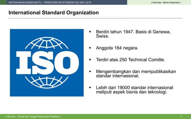 Presentasi iso 9001 2015 pendahuluan | PDF