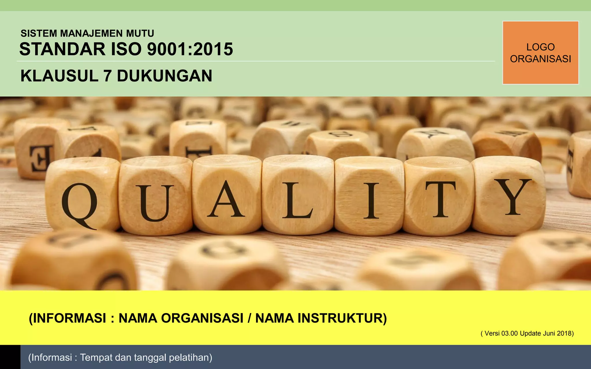 Presentasi iso 9001 2015 persyaratan klausul 7 dukungan | PDF