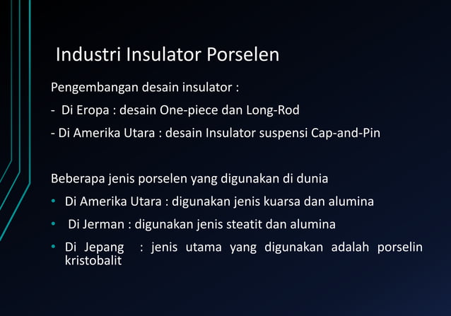 Isolasi Tegangan Tinggi | PPTX