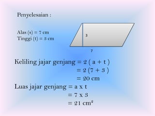 Presentasi jajar genjang | PPTX
