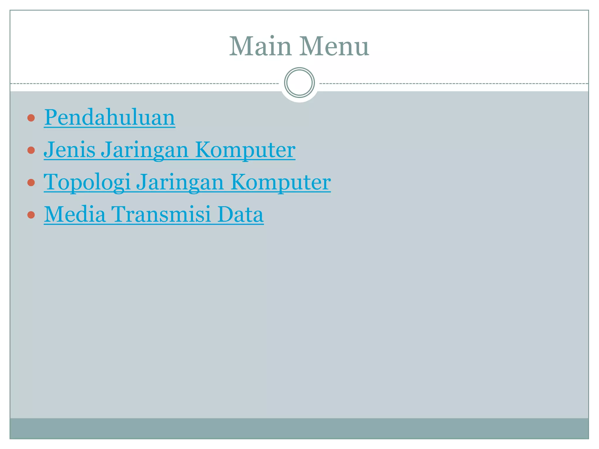 Presentasi jaringan dasar | PPTX