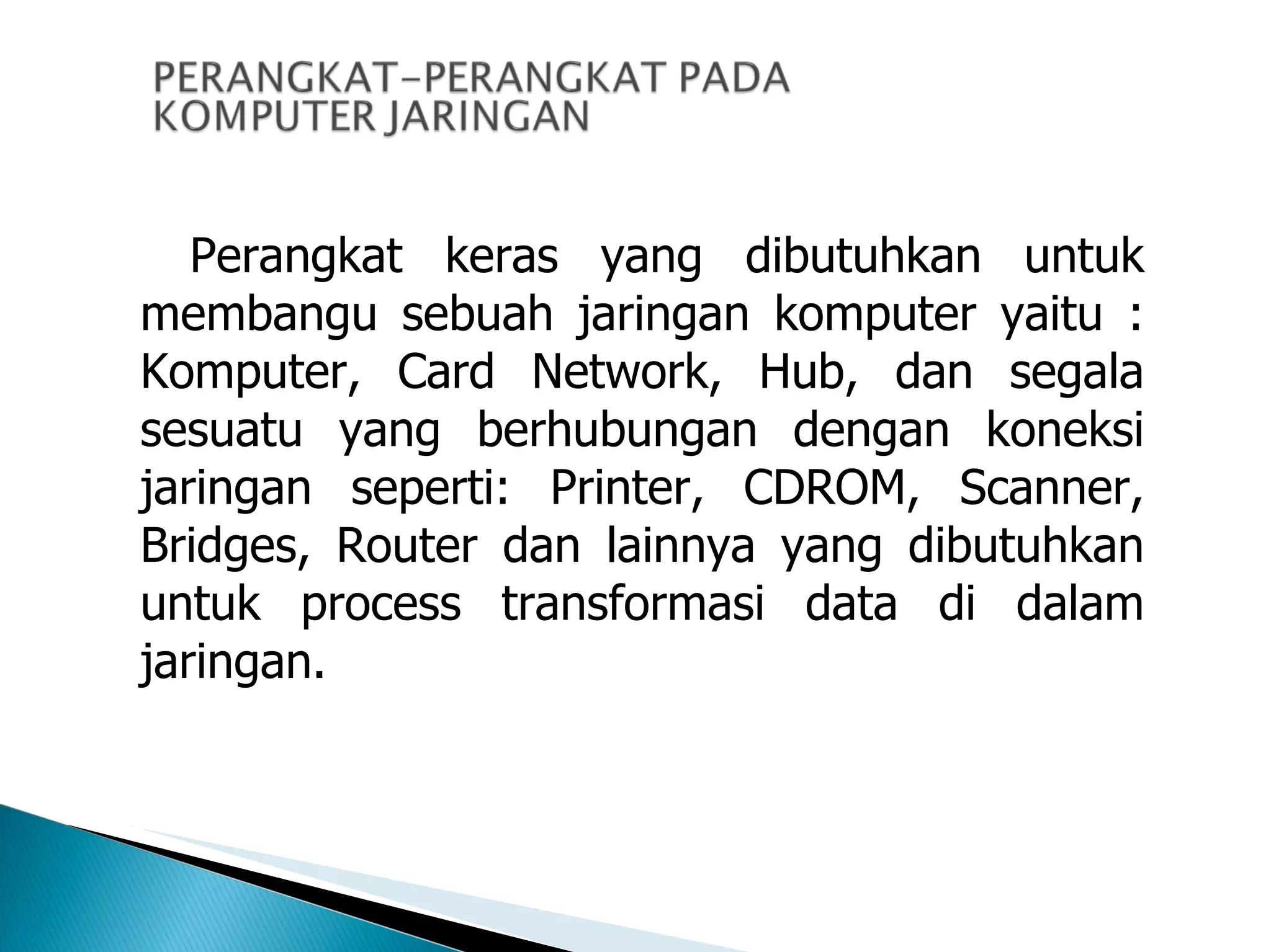 Presentasi jaringan komputer | PPT