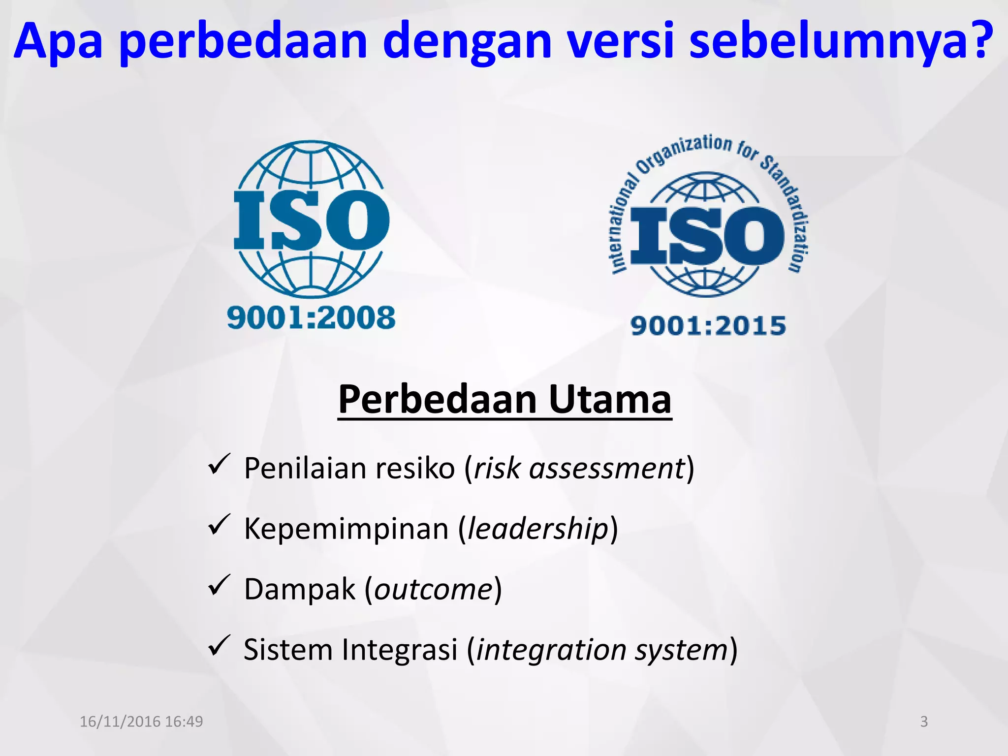 Sistem Manajemen Mutu ISO 9001:2015 | PDF