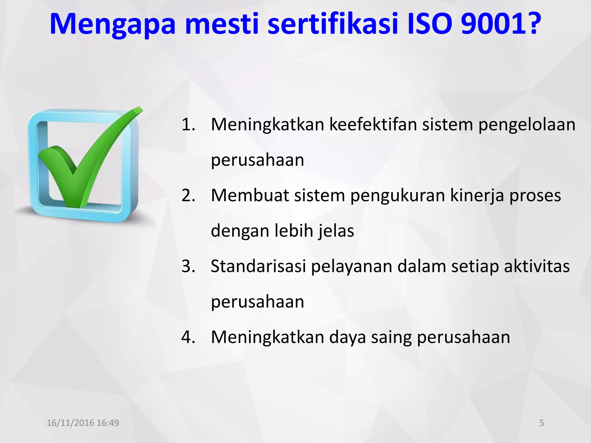 Sistem Manajemen Mutu ISO 9001:2015 | PDF