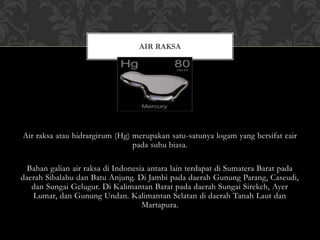 Presentasi jenis jenis bahan galian logam dan keterdapatannya | PPT