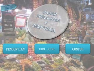 Bentuk Pasar Output | PPTX