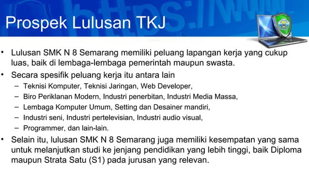 Presentasi profil jurusan tkj smkn 8 semarang | PPT