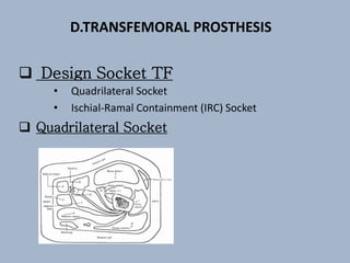 Presentasi kasus Transfemoral Prostesis | PPTX