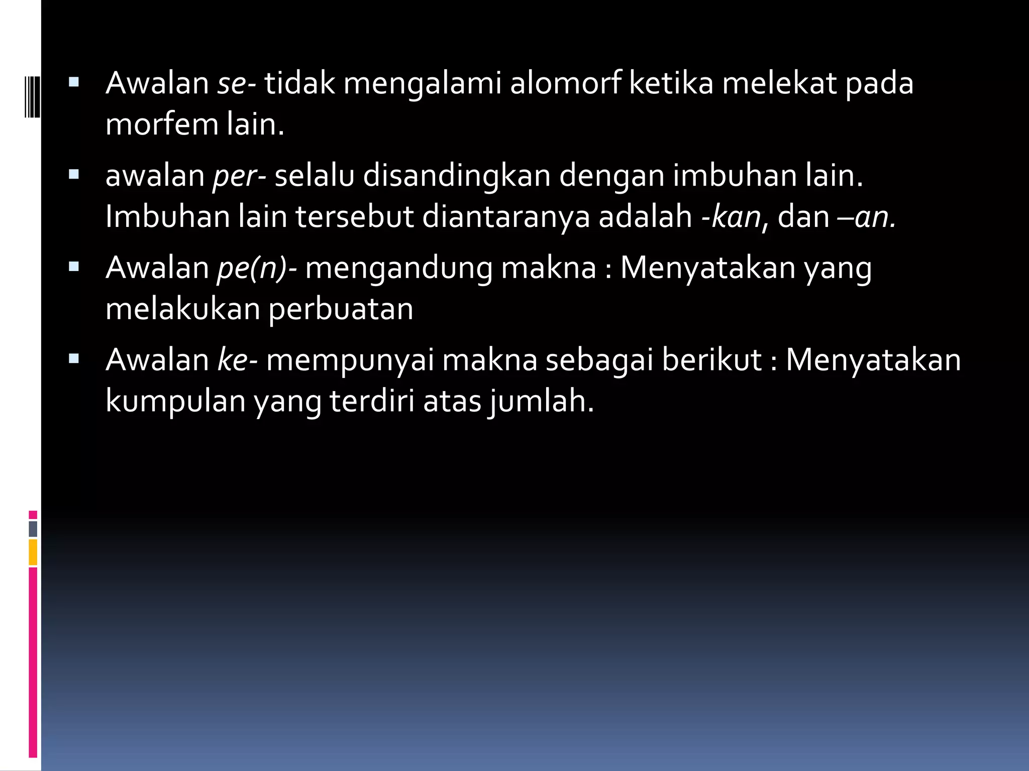 Presentasi kata berimbuhan.... | PPTX