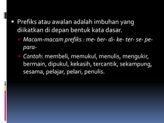Presentasi kata berimbuhan.... | PPTX