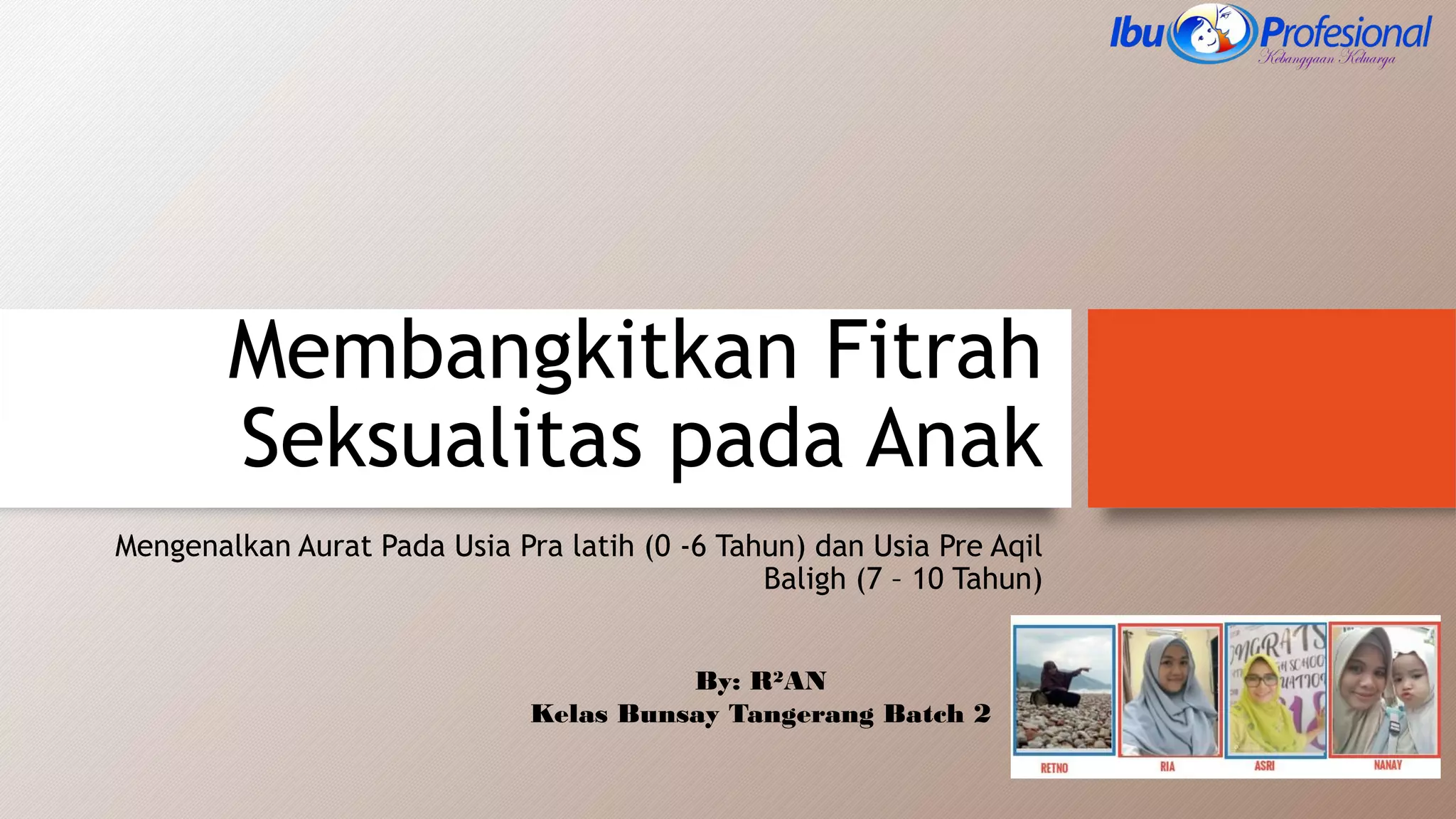 Membangkitkan fitrah seksualitas pada anak | PPT