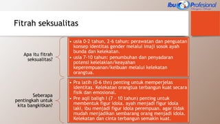 Membangkitkan fitrah seksualitas pada anak | PPT