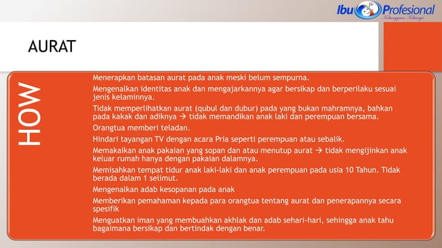 Membangkitkan fitrah seksualitas pada anak | PPT